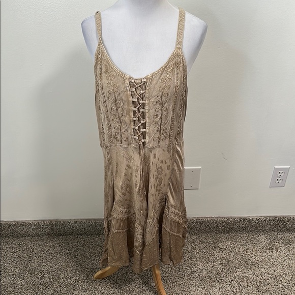 my choice | Dresses | Nwt My Choice Boho Lace Up Summer Dress | Poshmark